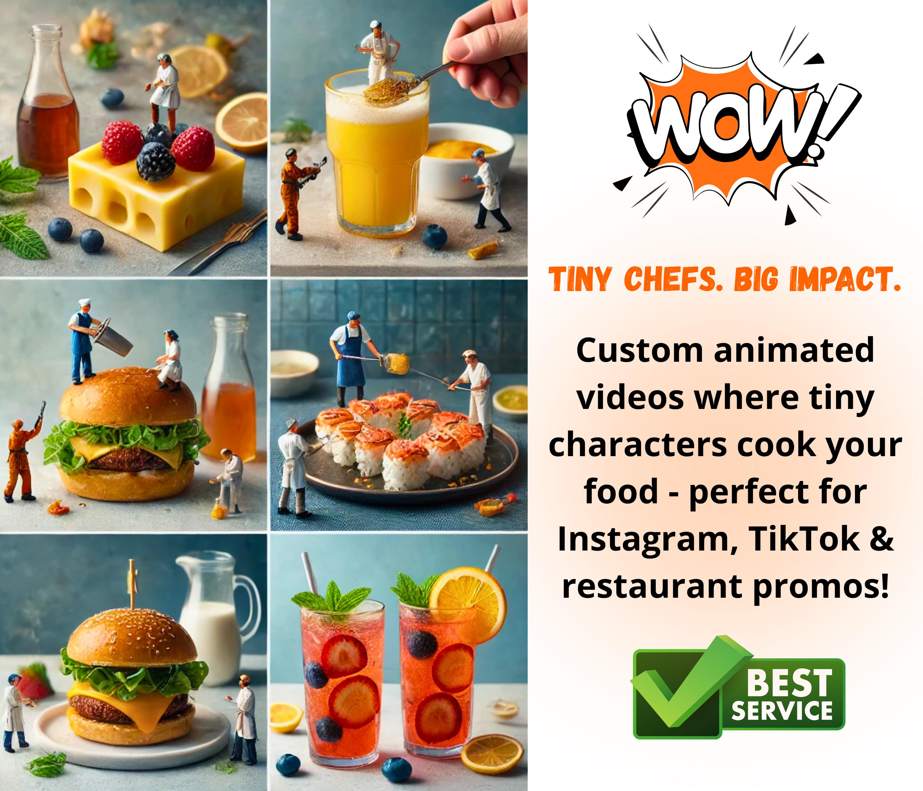 Custom AI Video: Tiny Chef Social Media Content (digital Download) - Etsy