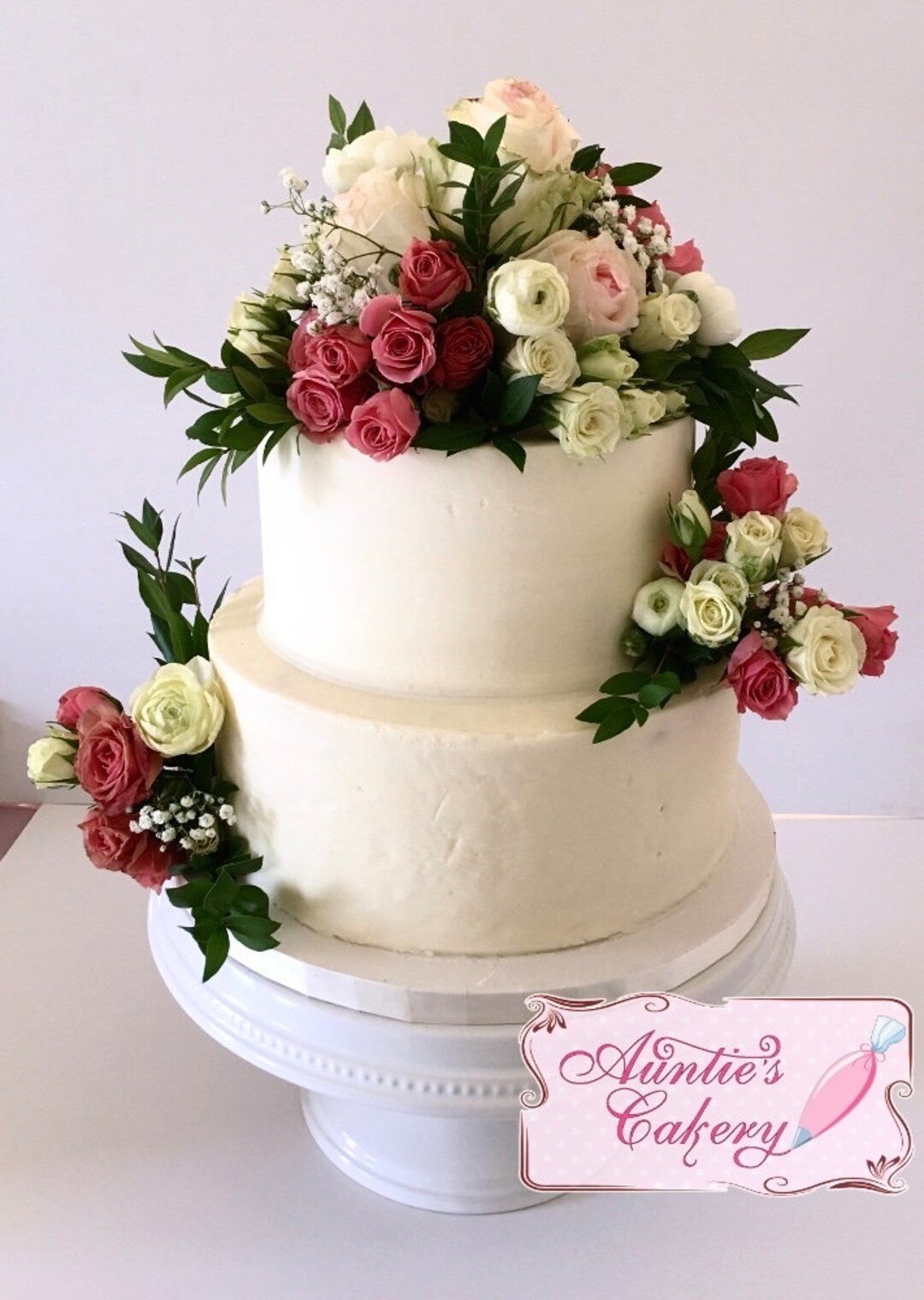 Rough Iced Design. Rustic Wedding Cake for Display. Faux Wedding Cake ...