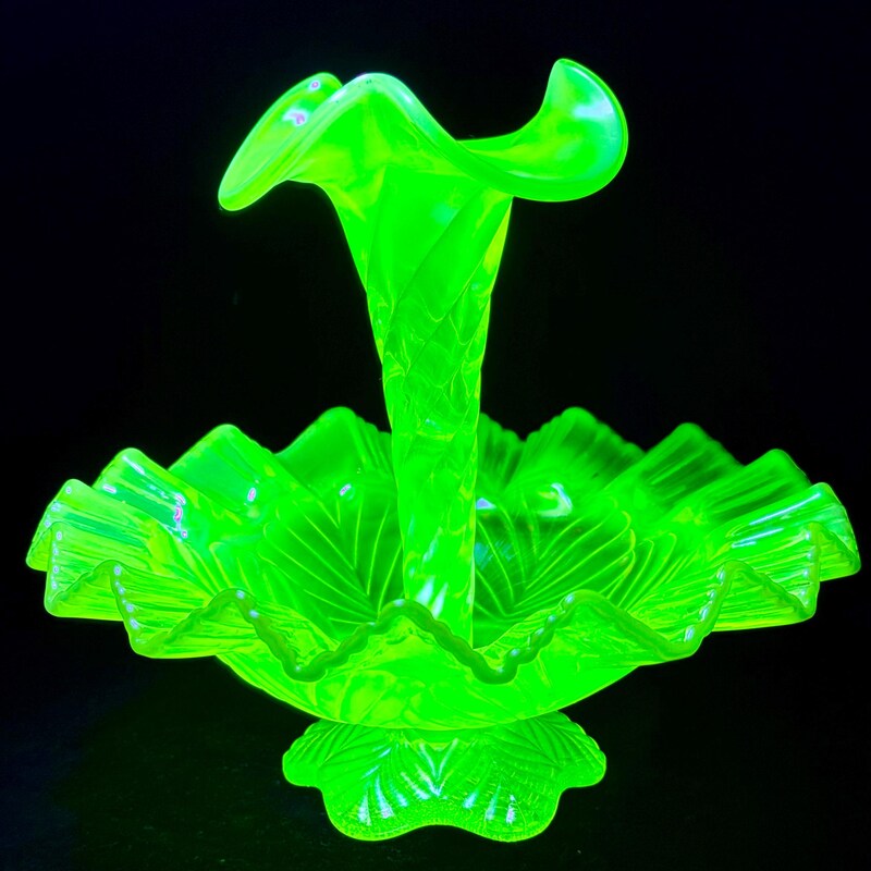 Rare Vaseline Glass - Etsy