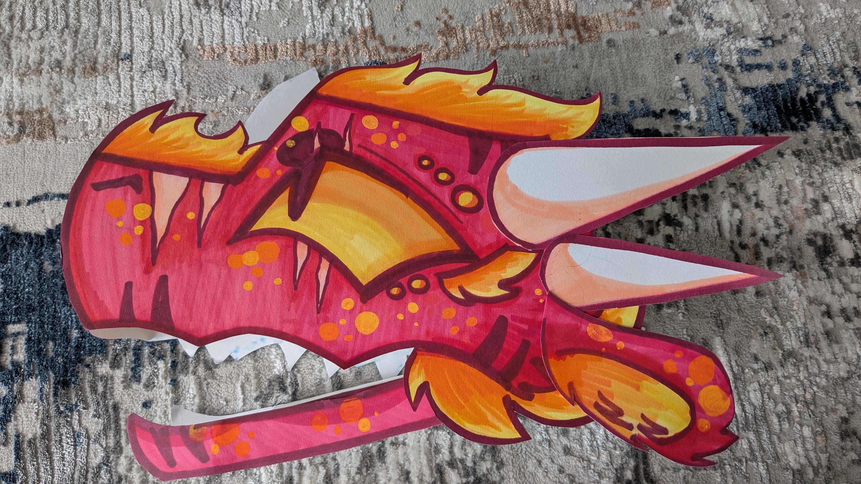 Dragon Paper Puppet - Etsy