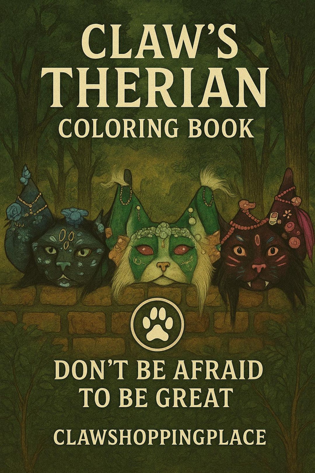 Claw's Therian Coloring Book - 30 Coloring Pages With Therian Masks ...