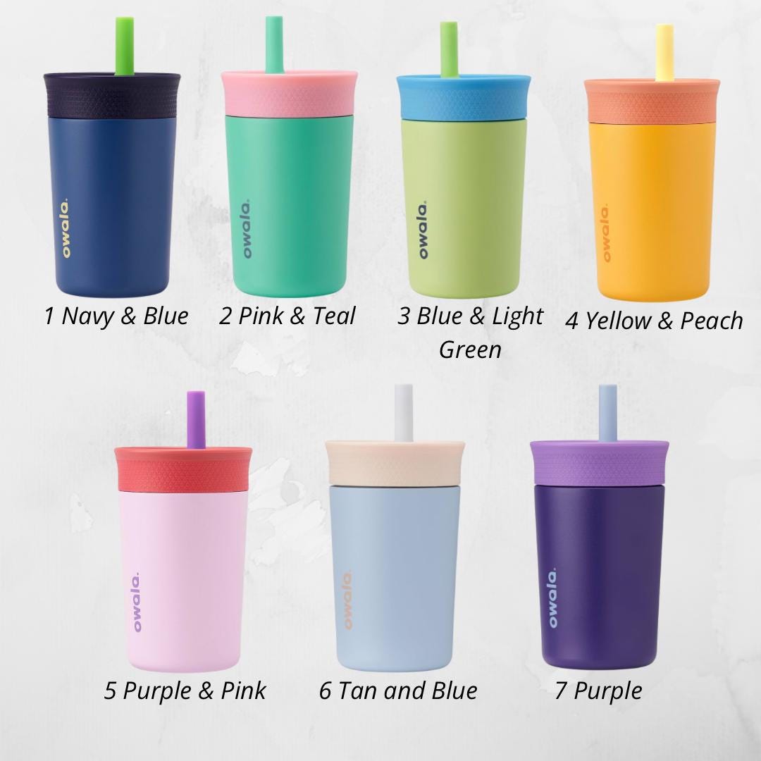 Custom Engraved Kids Owala Spill Resistant Cup With Straw - Etsy