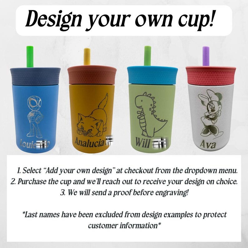 Custom Engraved Kids Owala Spill Resistant Cup With Straw - Etsy