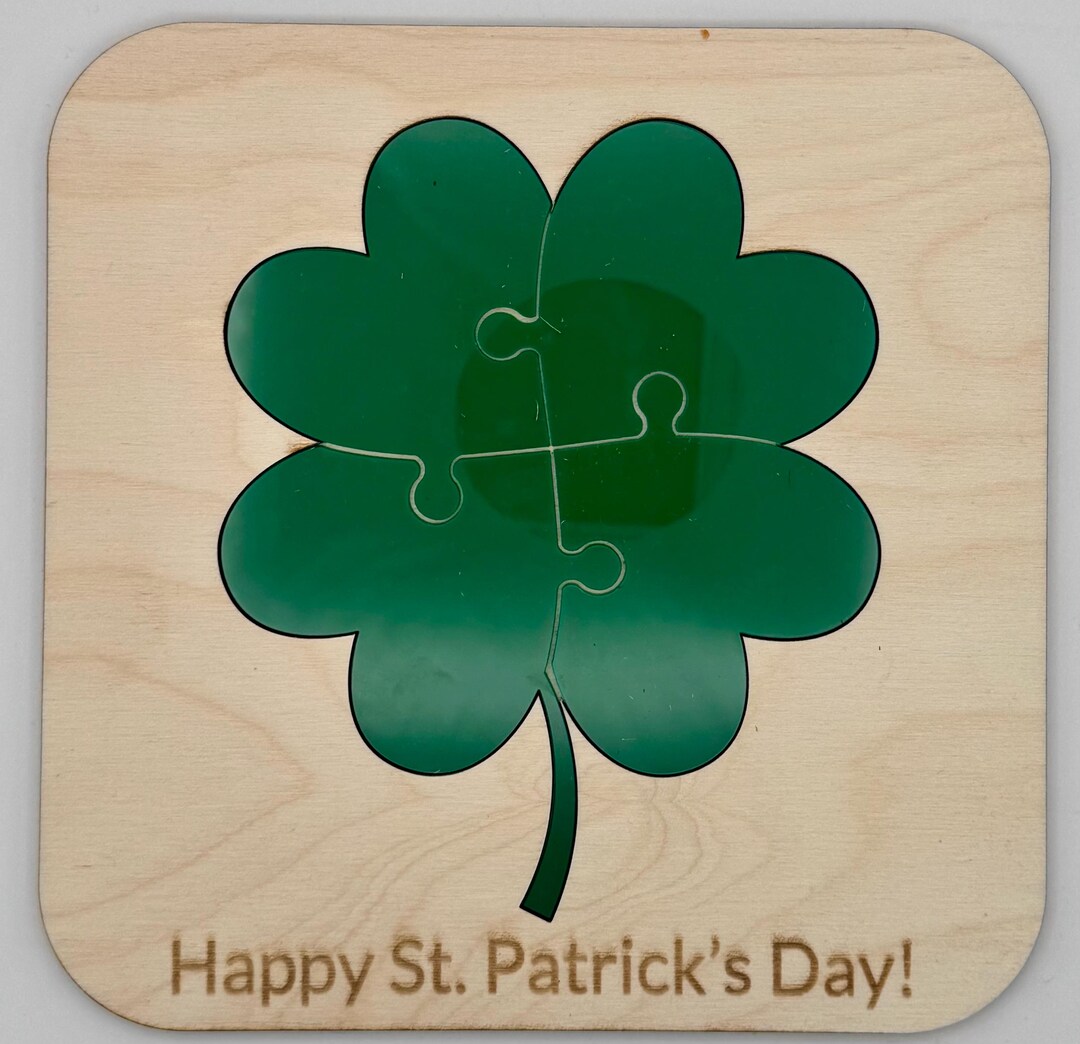 St. Patrick’s Day Clover Puzzle – Fun & Festive Kid’s Activity - Etsy