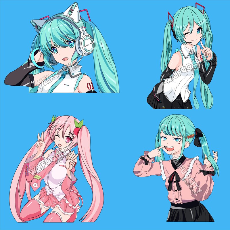 Pink Hatsune Miku Figure - Etsy