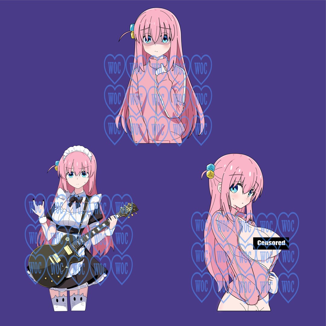 Hitori Gotoh the Rock Anime Vinyl Sticker Decal - Etsy