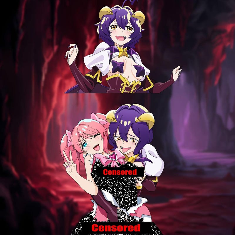Sus Anime Girl No Blur Etsy