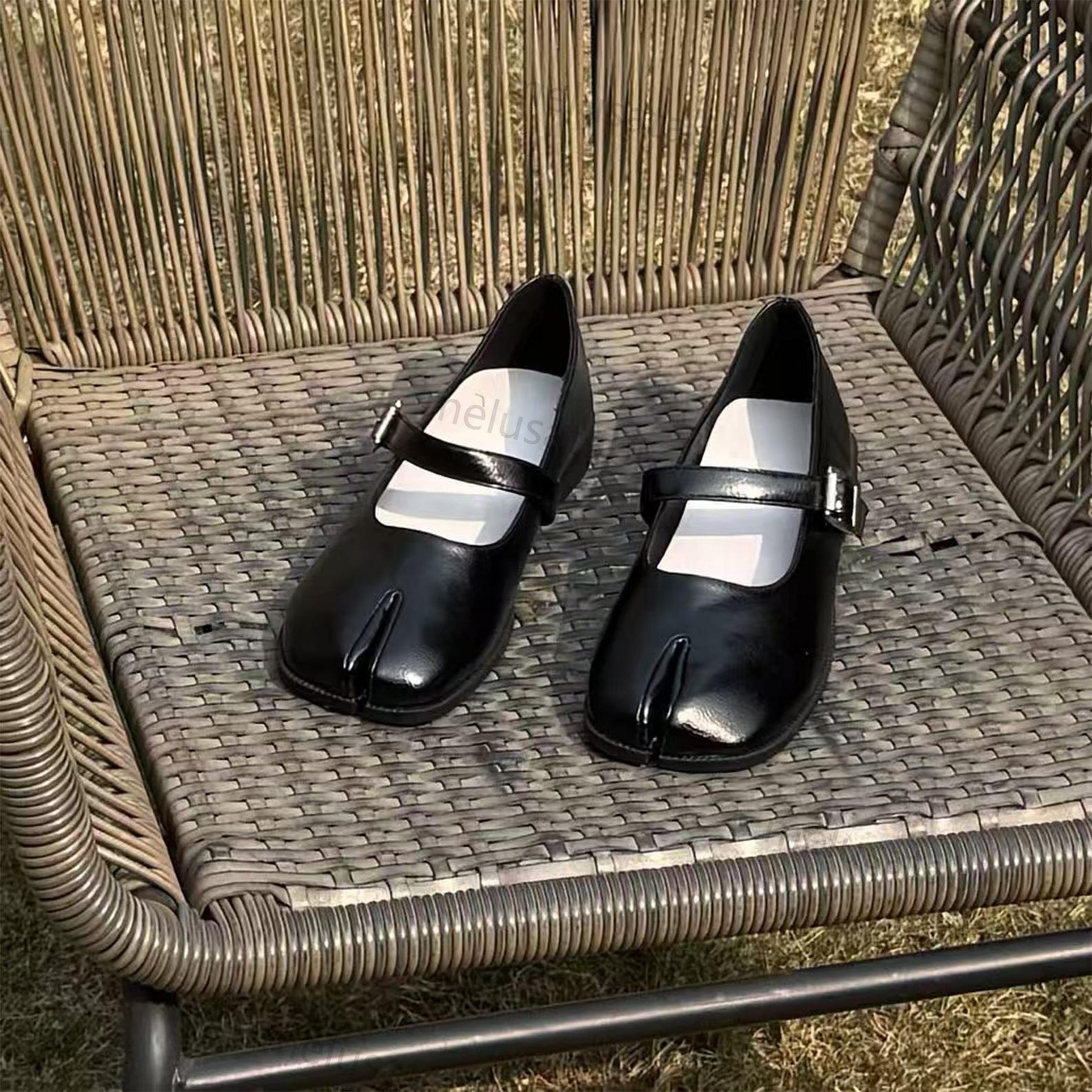 Melusatabi Tabi Split-toe Shoes, Tabi Pu Mary-janes, Women's Tabi ...