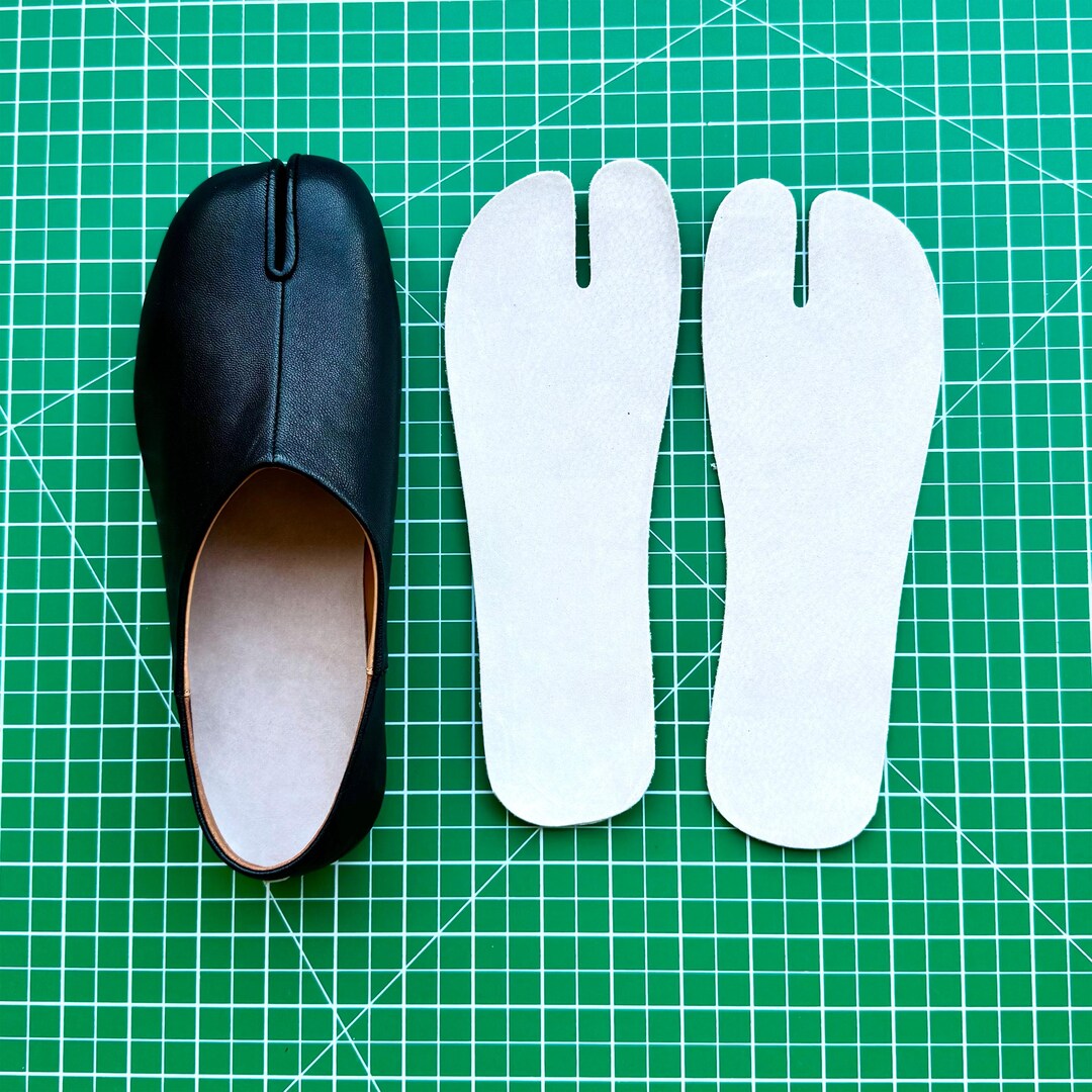 Tabi Loafers Insole, Women Split Toe Tabi Loafers , Black Tabi Flats ...