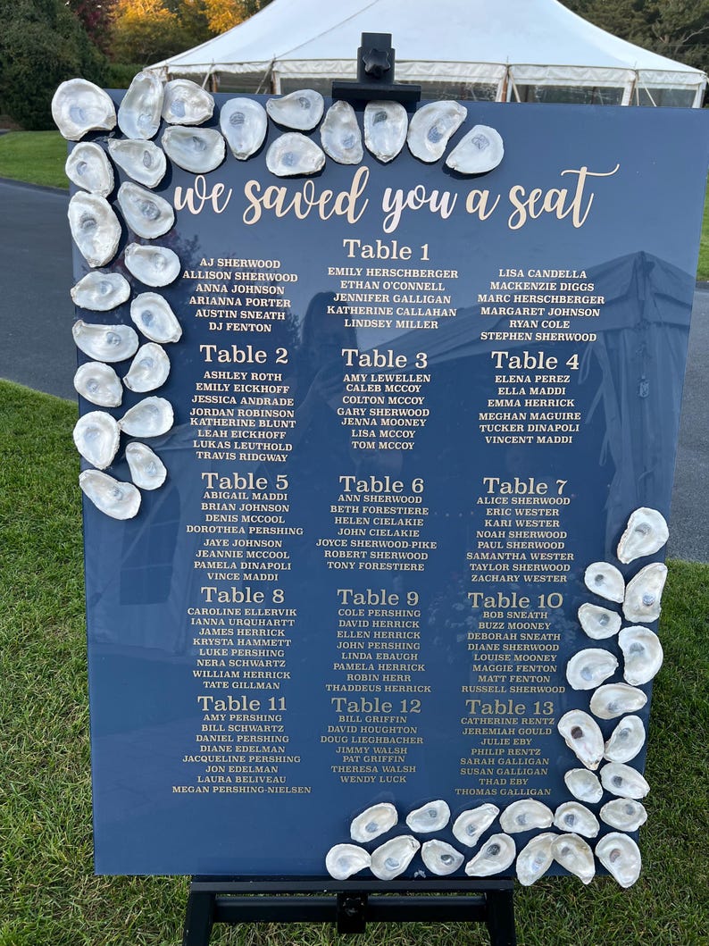 Elegant Editable Digital Seating Chart Template - Wedding, Party, Event ...