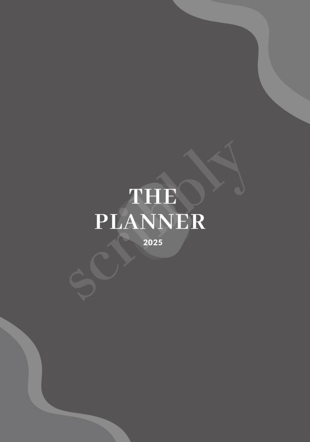 2025 Digital Monthly Planner (dark) - Etsy