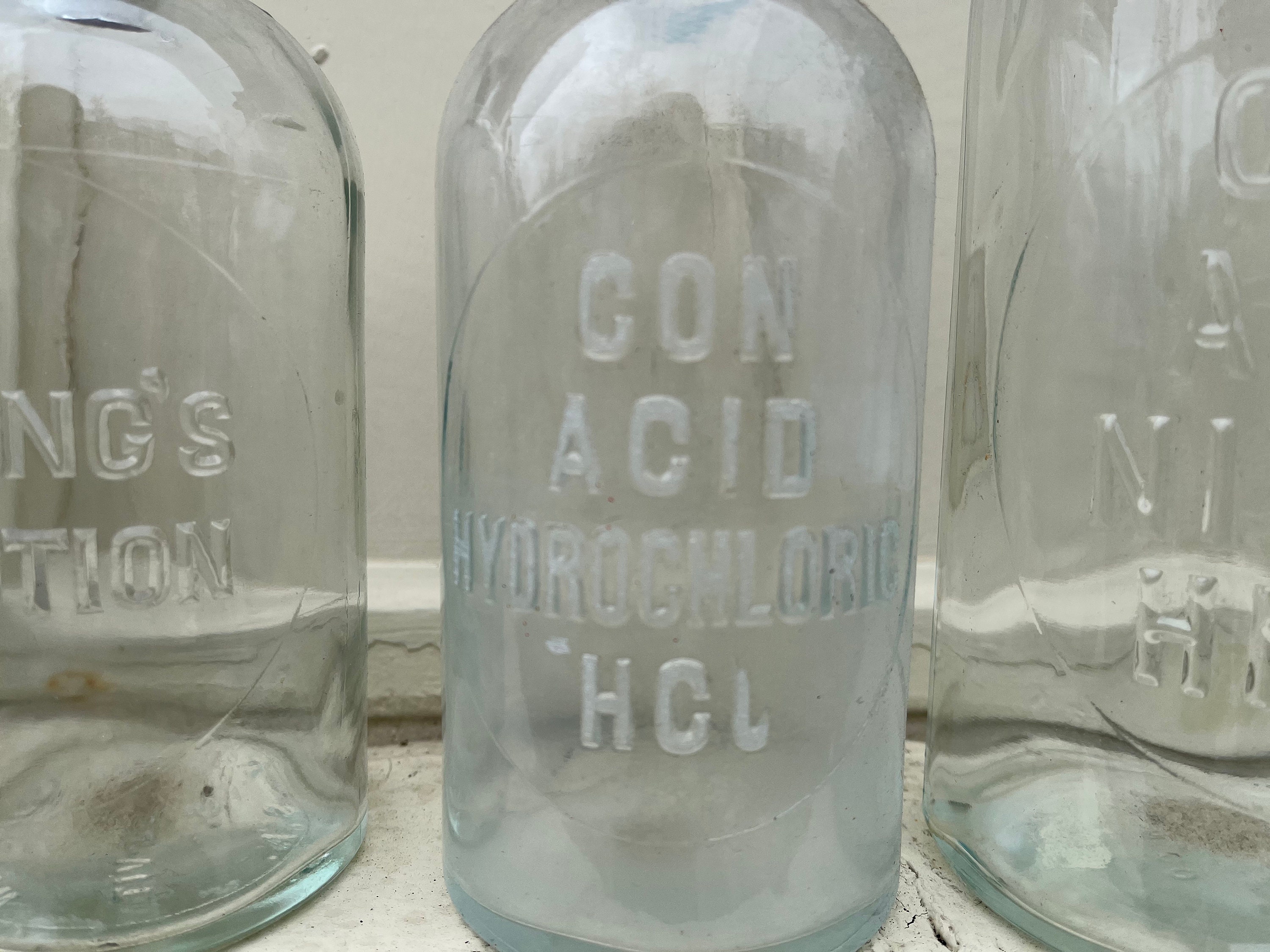 Antique Apothecary Bottle. Science Laboratory Equipment One Bottle - Etsy