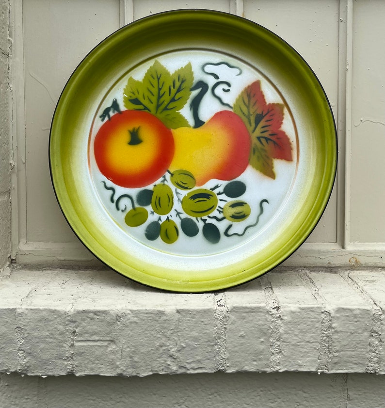 1 Enamelware Tray. 18 Stencil Enamel Tray - Etsy