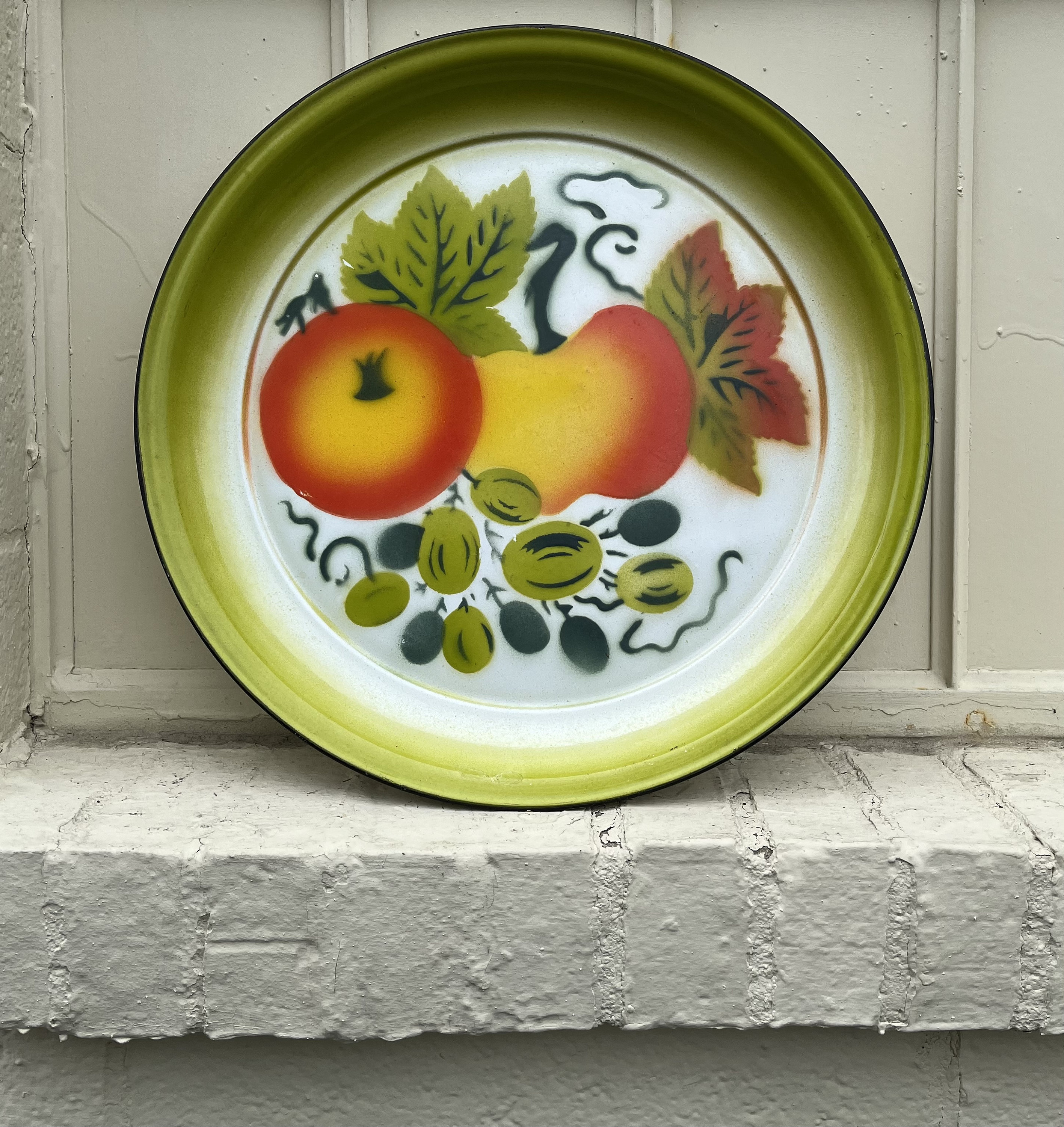 1 Enamelware Tray. 18 Stencil Enamel Tray - Etsy