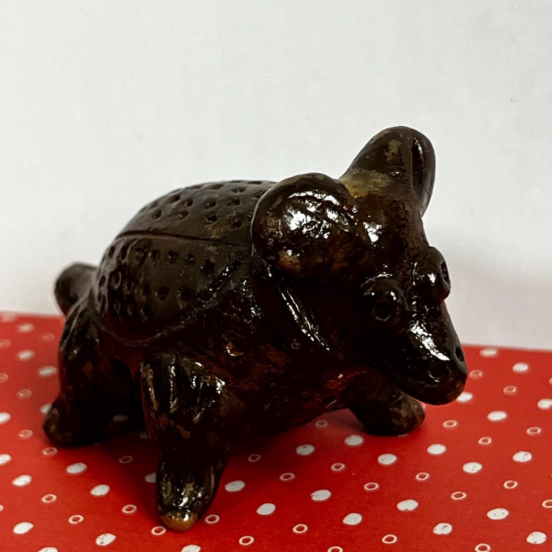 Vintage Rattle Ceramic Figure - Etsy