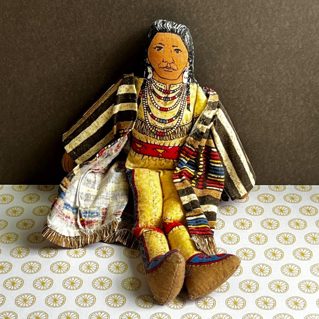 Vintage Hallmark 1979 “chief Joseph” Girl Cloth Doll - Etsy