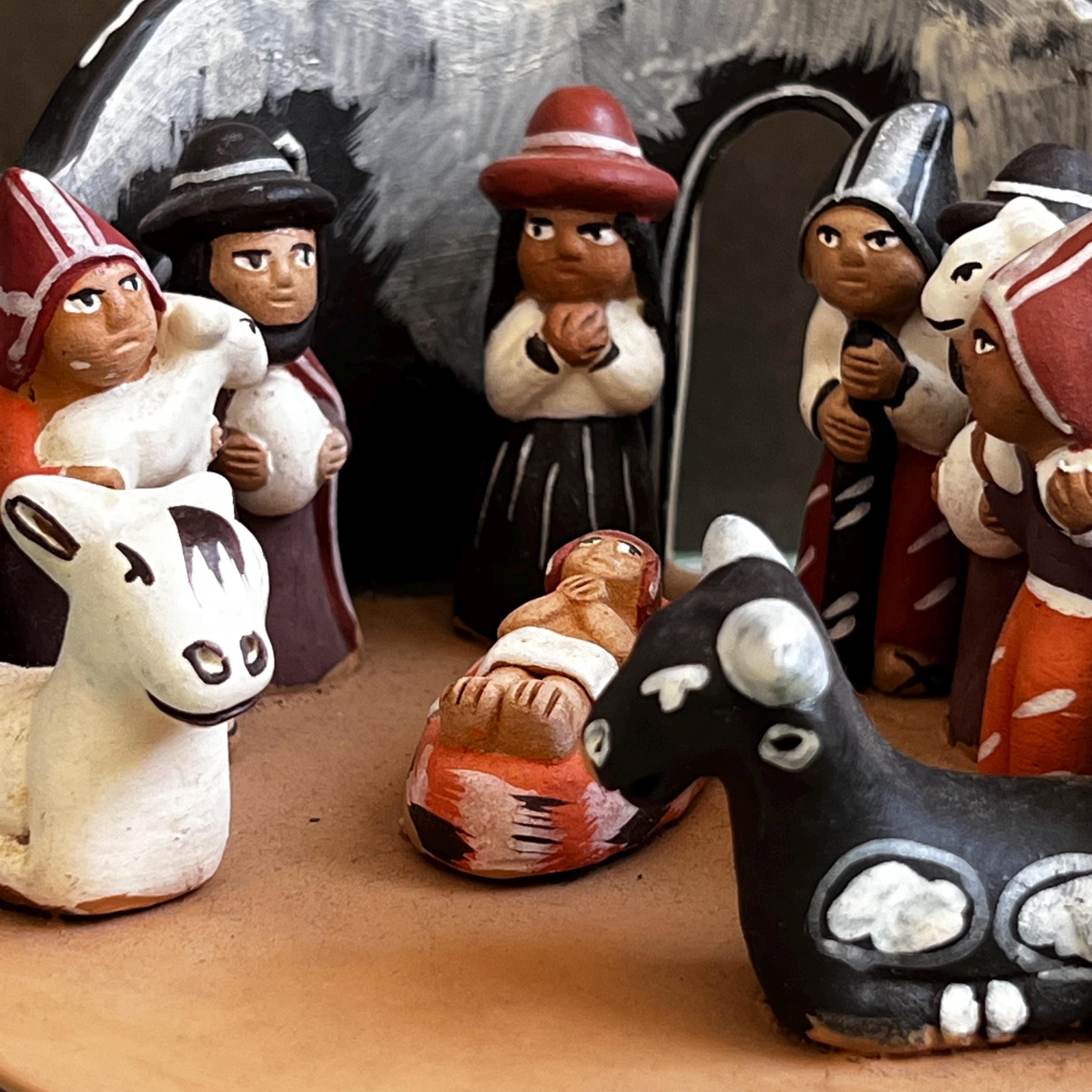 Vintage Peru Folk Art Nativity Scene - Etsy