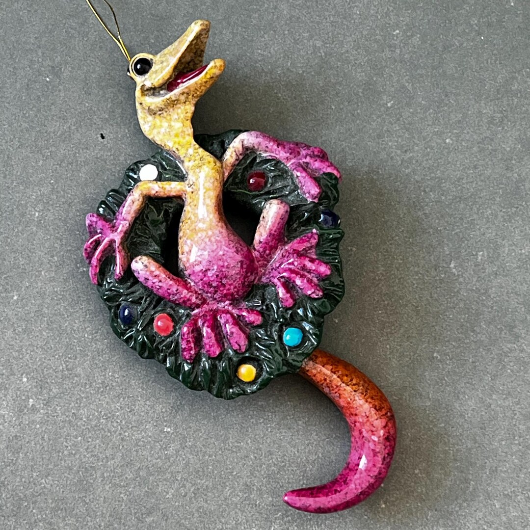 Vintage Lizard Ornaments - Etsy