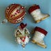 Vintage Styrofoam Push Pin Sequin Beaded Christmas Tree Ornament ...