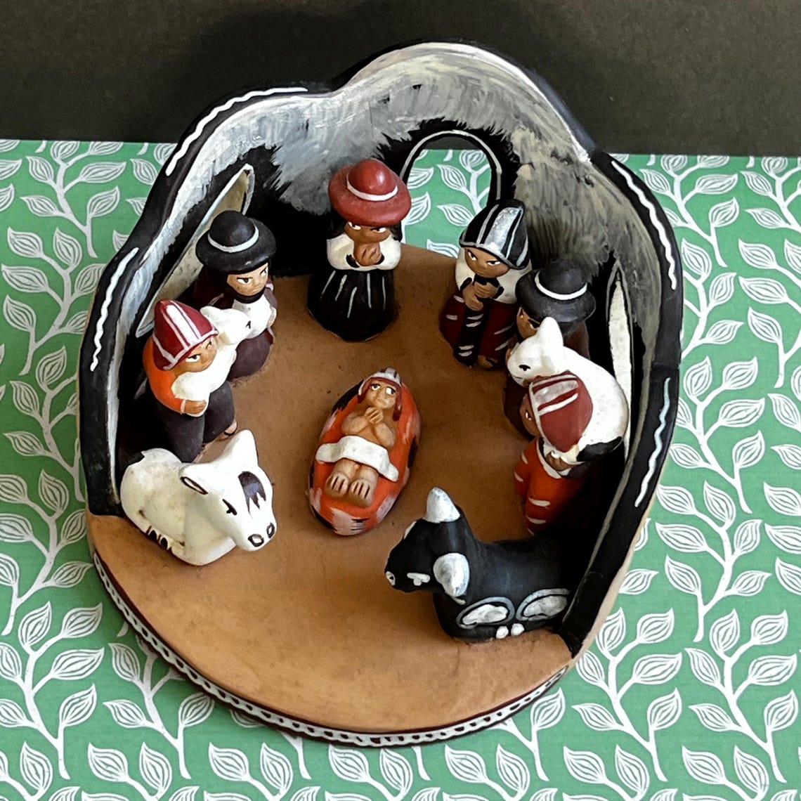 Vintage Peru Folk Art Nativity Scene - Etsy