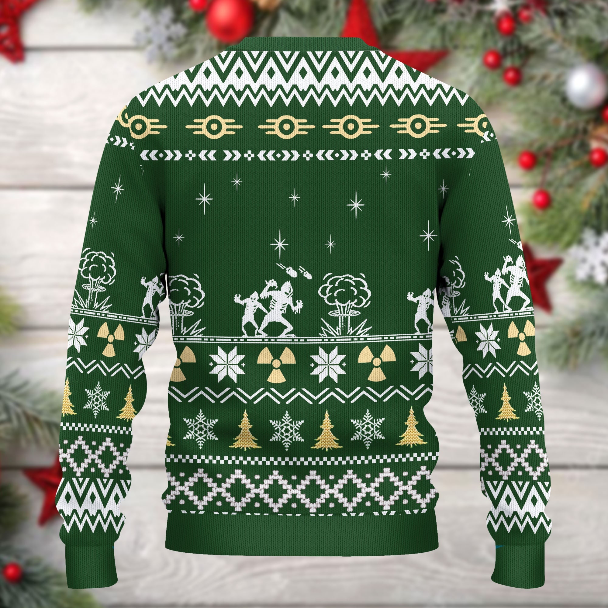 Merry Christmas From Vault Tec Fallout Ugly Knitted Christmas Sweater ...
