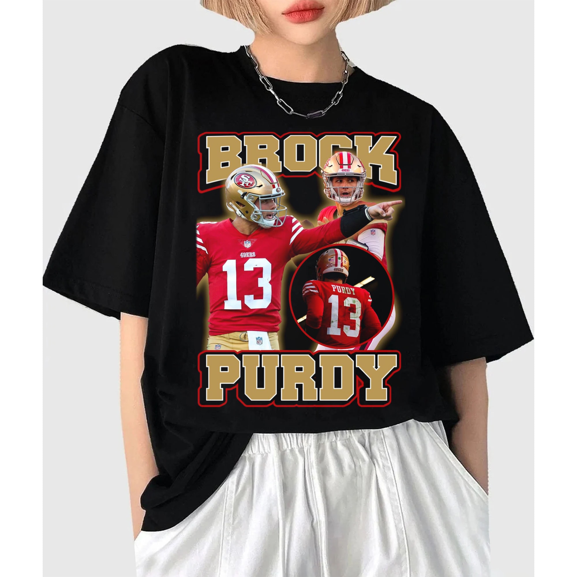 Vintage Brock Purdy 90s Style T-Shirt, Brock Purdy Shirt, Purd 13 Shirt ...