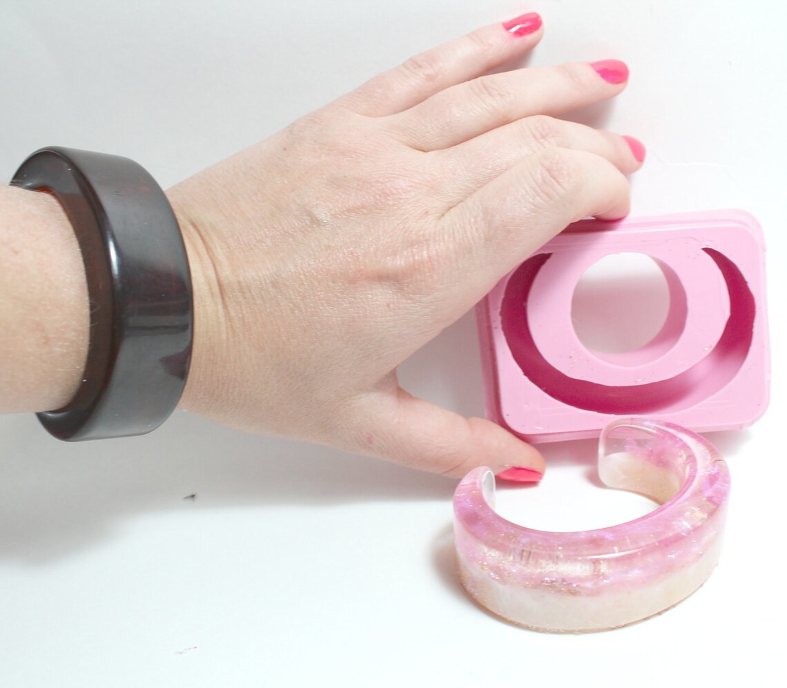 Cuff Mold Dainty Concave Bangle Bracelet Silicone Rubber Mold - Etsy