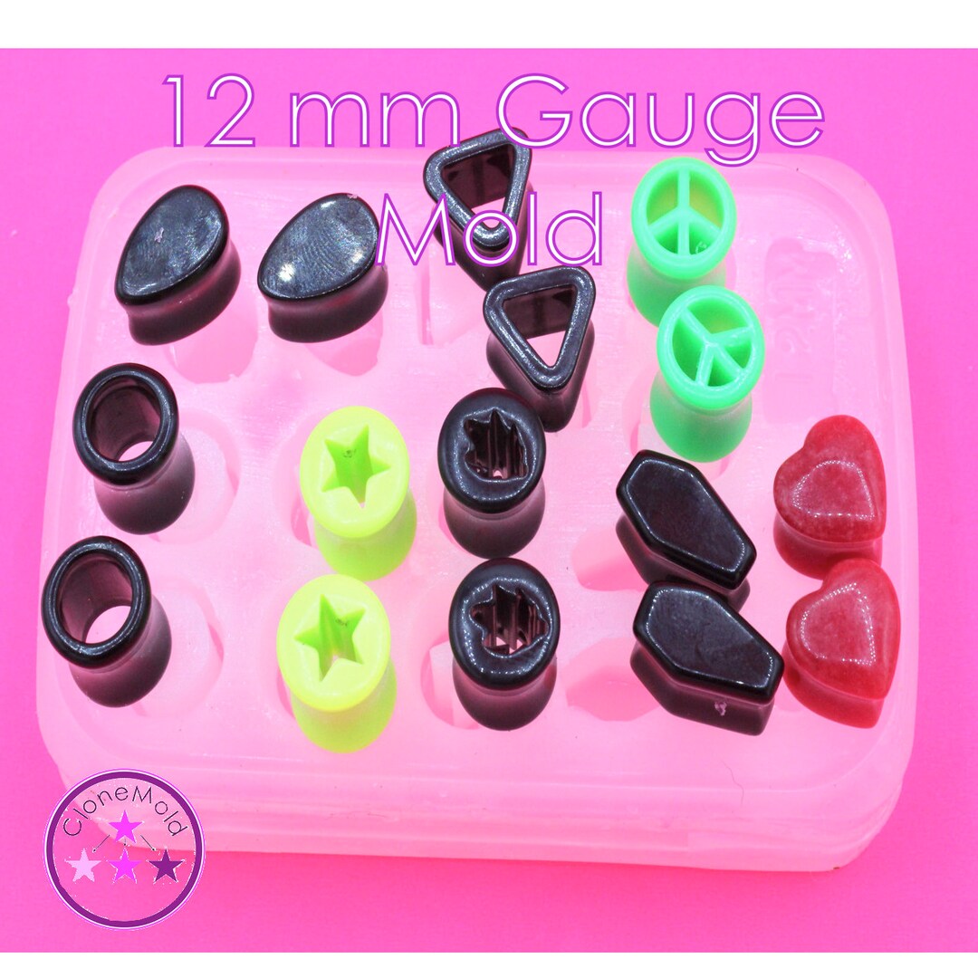 Mixed 12 Mm Plug Gauge Silicone Mold - Etsy