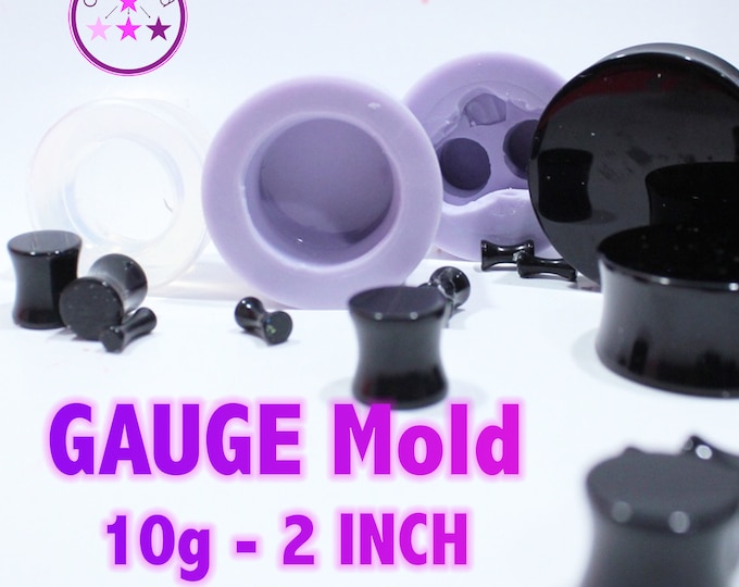 Plug Gauge Saddle Mold Ear Piercing Silicone Rubber Mold 10g - Etsy