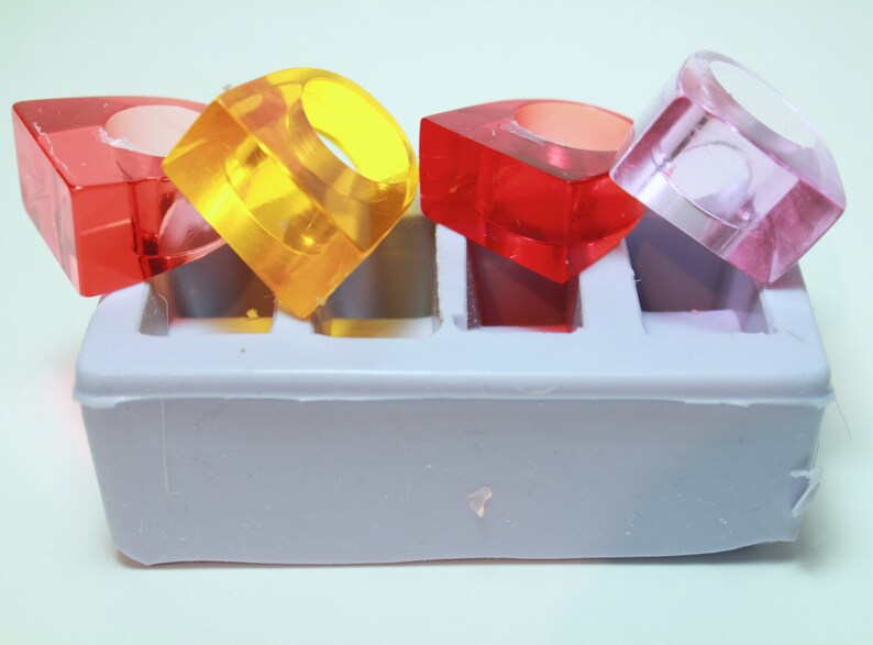 Multiple Ring Mold 4 Rectangle Multi Ring Split Mold Sizes - Etsy