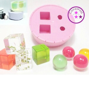 Sphere Ball Mold Small Sphere and Cube Mold - Etsy