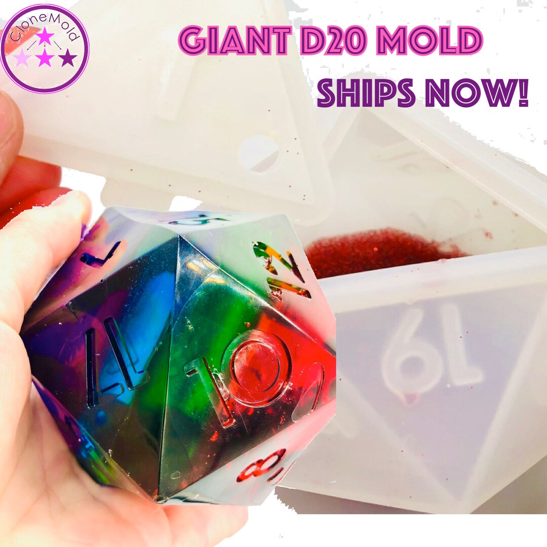 Giant D20 D&D Budget Mold; Dungeons and Dragons - Etsy