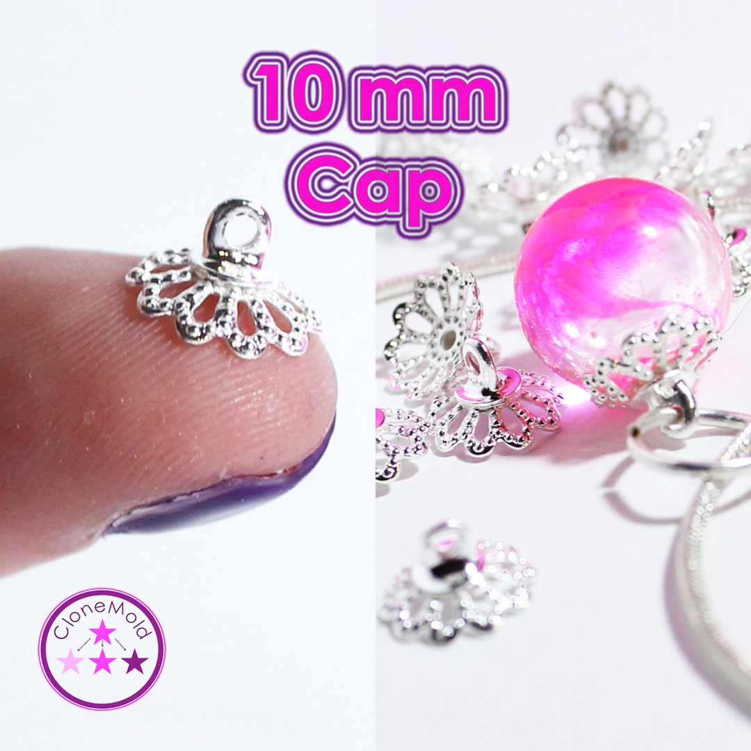 Fancy Bead Caps With Hook for Pendants 10 Mm Connector - Etsy