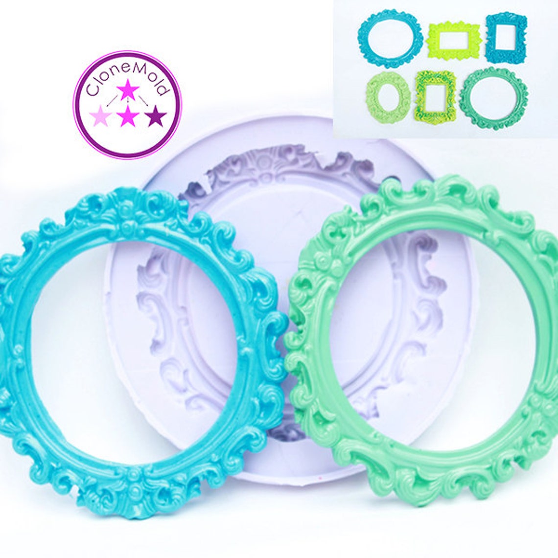 Frame Mold Circle Large Round Frame Silicone Rubber | Etsy