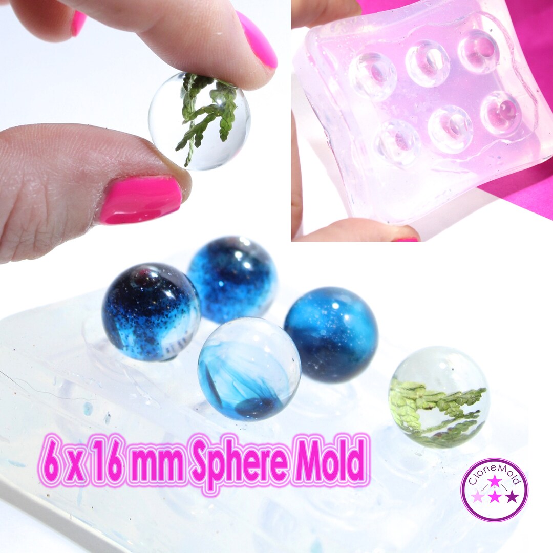Sphere Ball Mold 6 X 16 Mm Silicone Rubber - Etsy