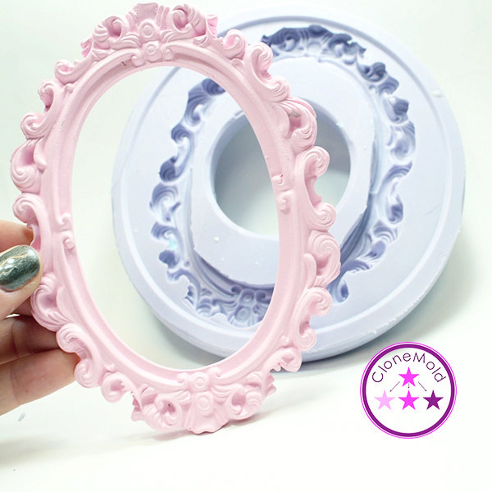 Frame Mold Oval Picture Frame Silicone Rubber - Etsy