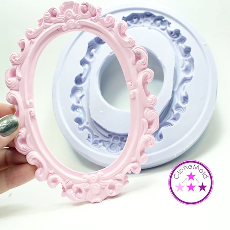 Frame Mold Oval Picture Frame Silicone Rubber - Etsy