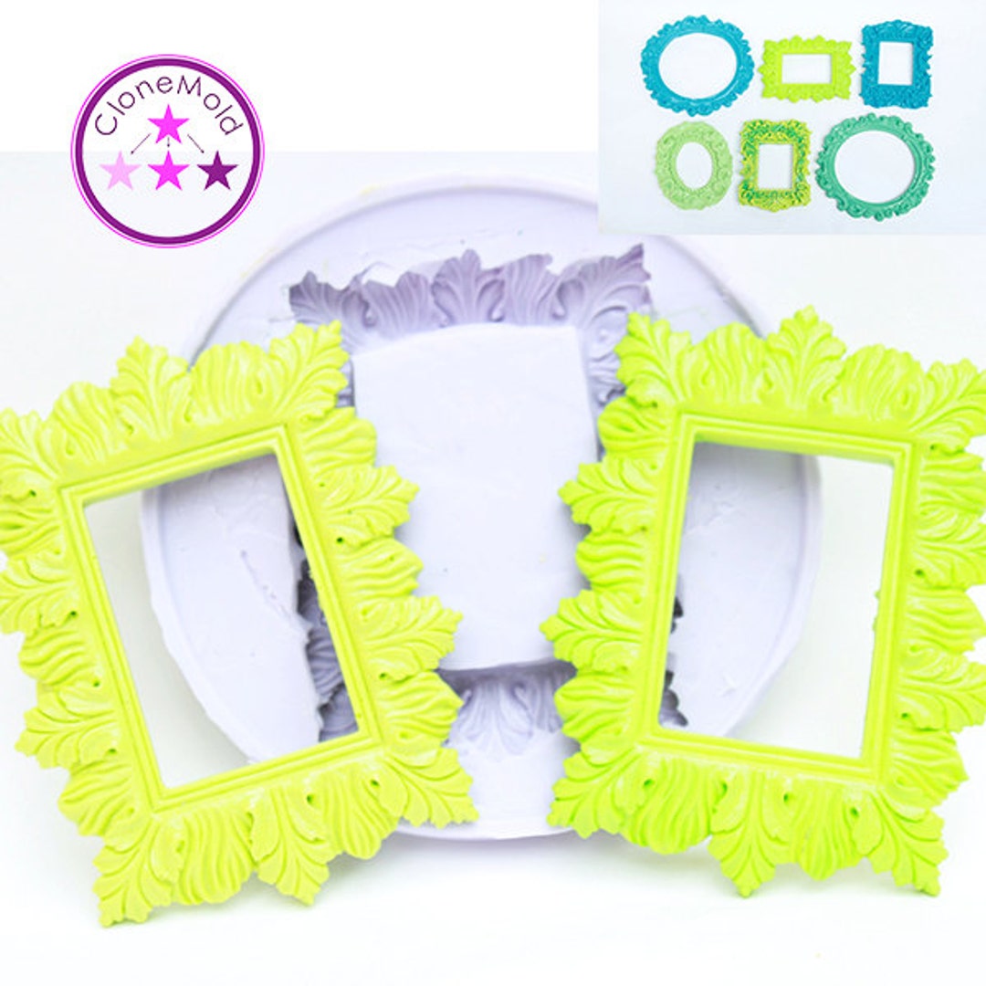 Frame Mold Leaf Rectangle Frame Silicone Rubber - Etsy