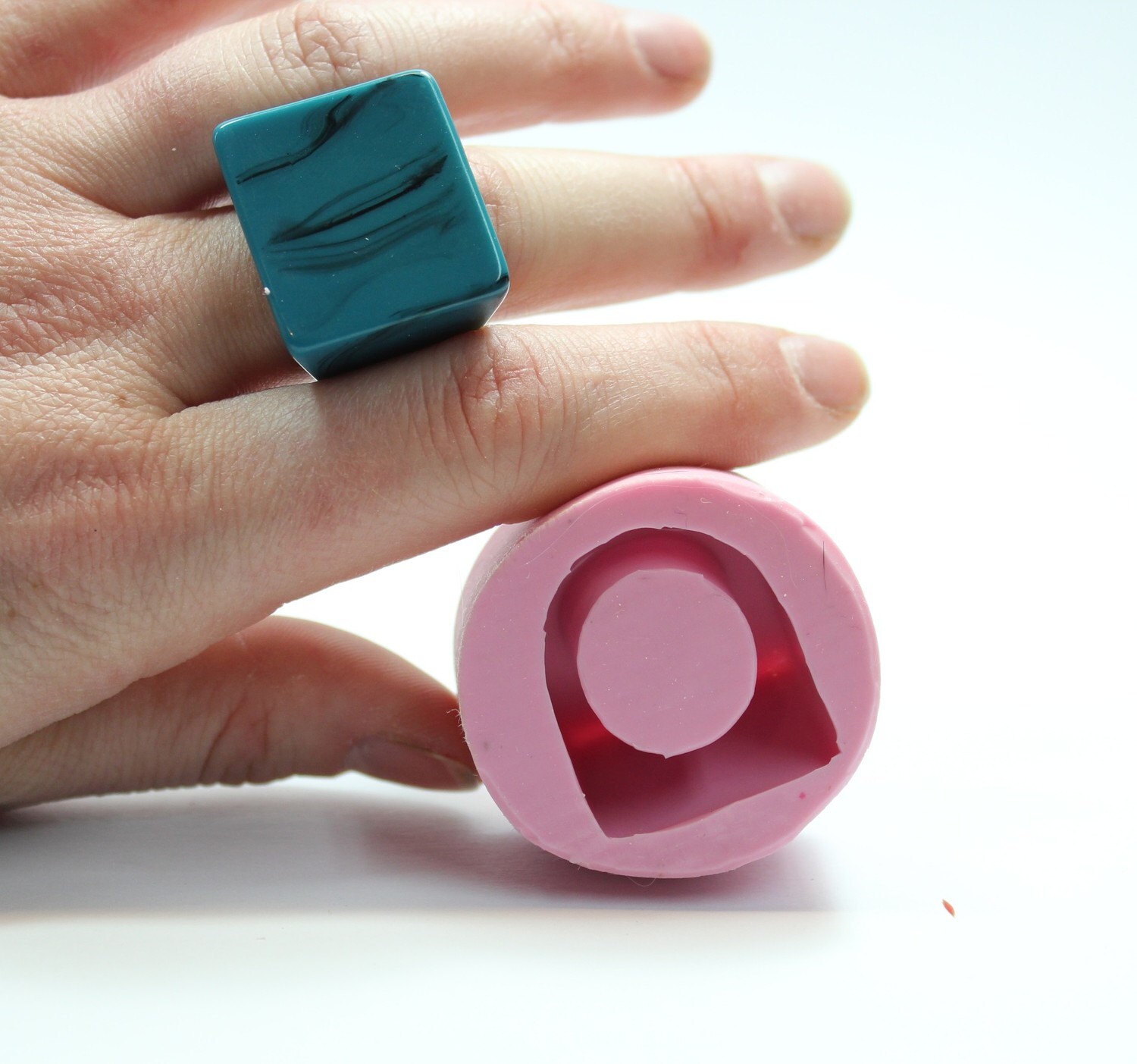 Ring Mold Square Cube Silicone Rubber Size 5 7.5 8.5 9 | Etsy
