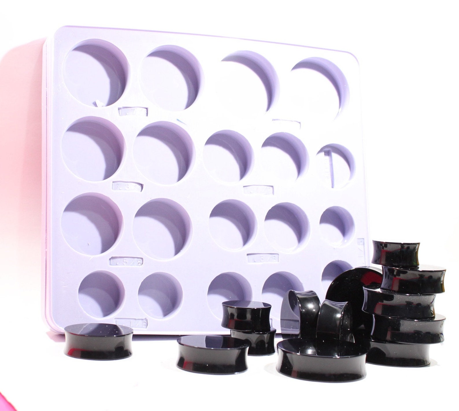 Plug Gauge Double Flare Mold Ear Piercing Silicone Rubber - Etsy