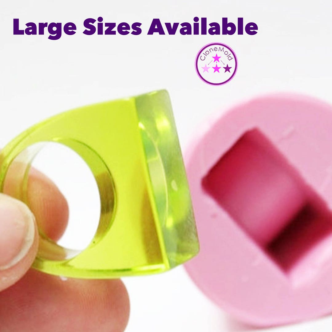 Rectangle Ring Mold: Split Silicone Rubber, Sizes 5-11 - Etsy