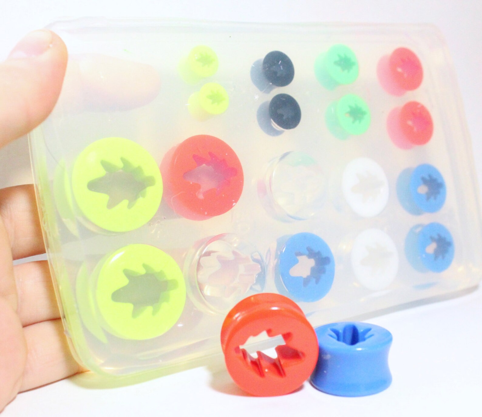 Leaf Gauge Mold Ear Plug Tunnel Piercing Silicone Rubber Mold - Etsy
