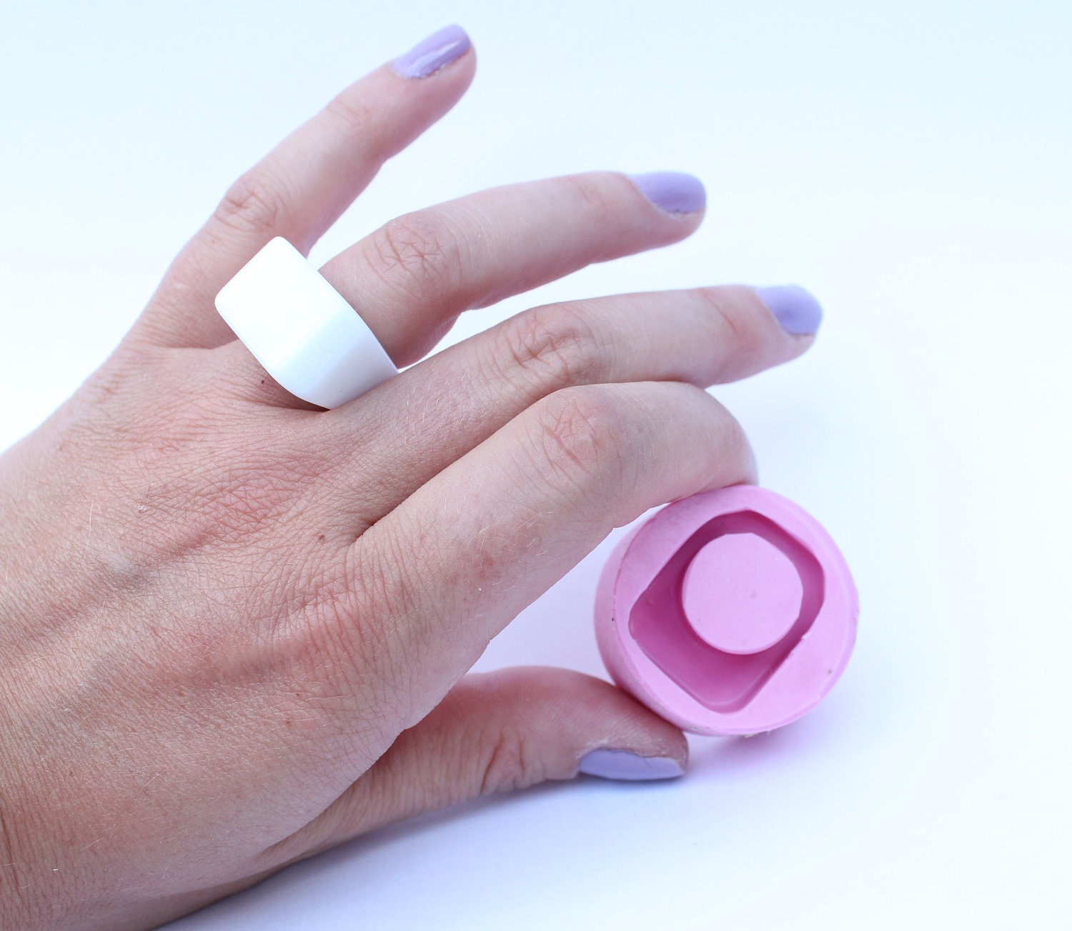 Ring Mold Beveled Rectangle Silicone Rubber Size 6.75 | Etsy