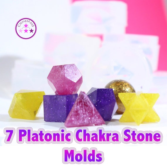 7 Pcs Platonic Solids Chakra Stones Stones Geometry Set - Etsy