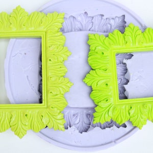Frame Mold Leaf Rectangle Frame Silicone Rubber - Etsy