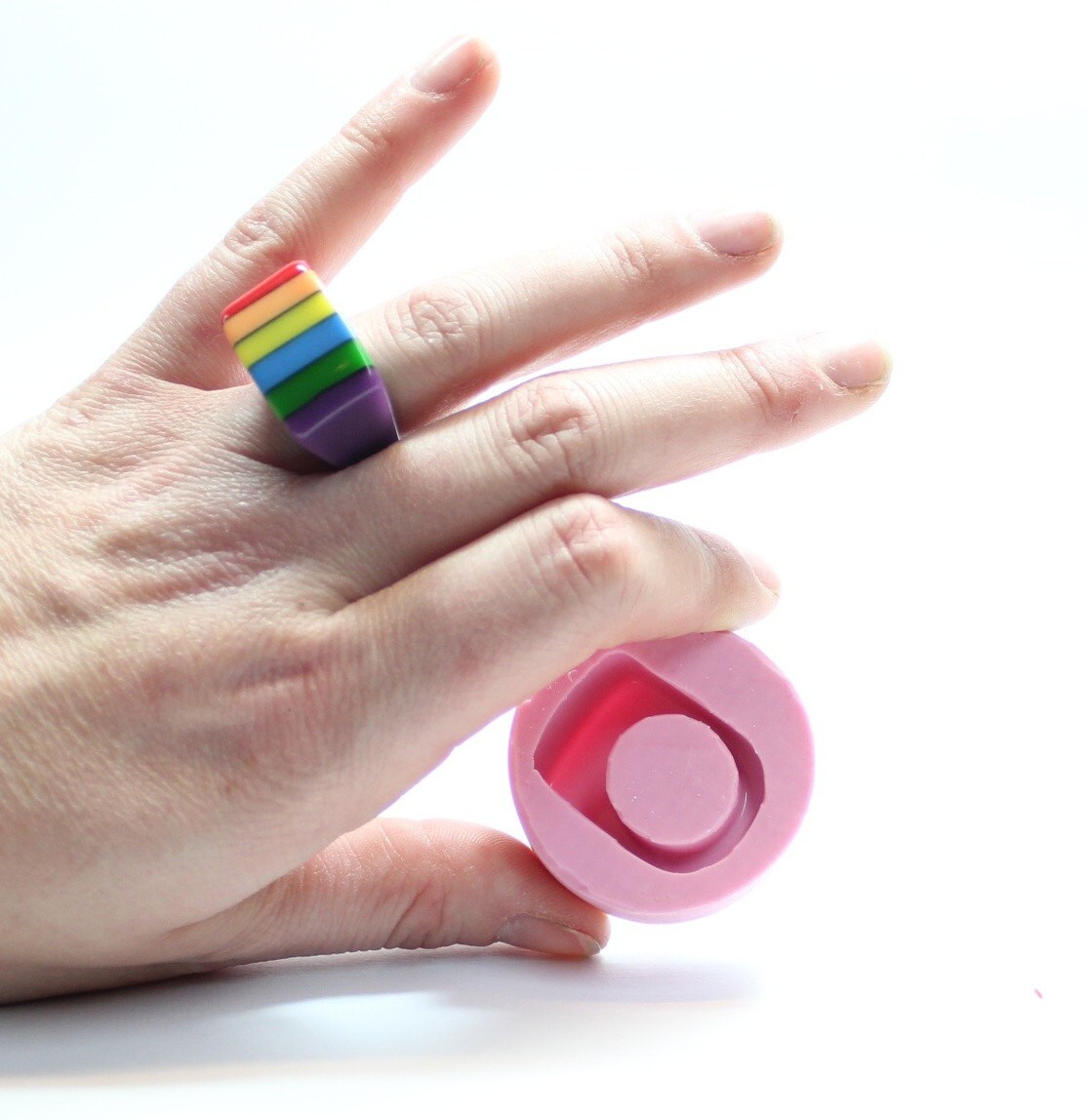 Ring Mold Rectangle Band Silicone Rubber Size 7 | Etsy