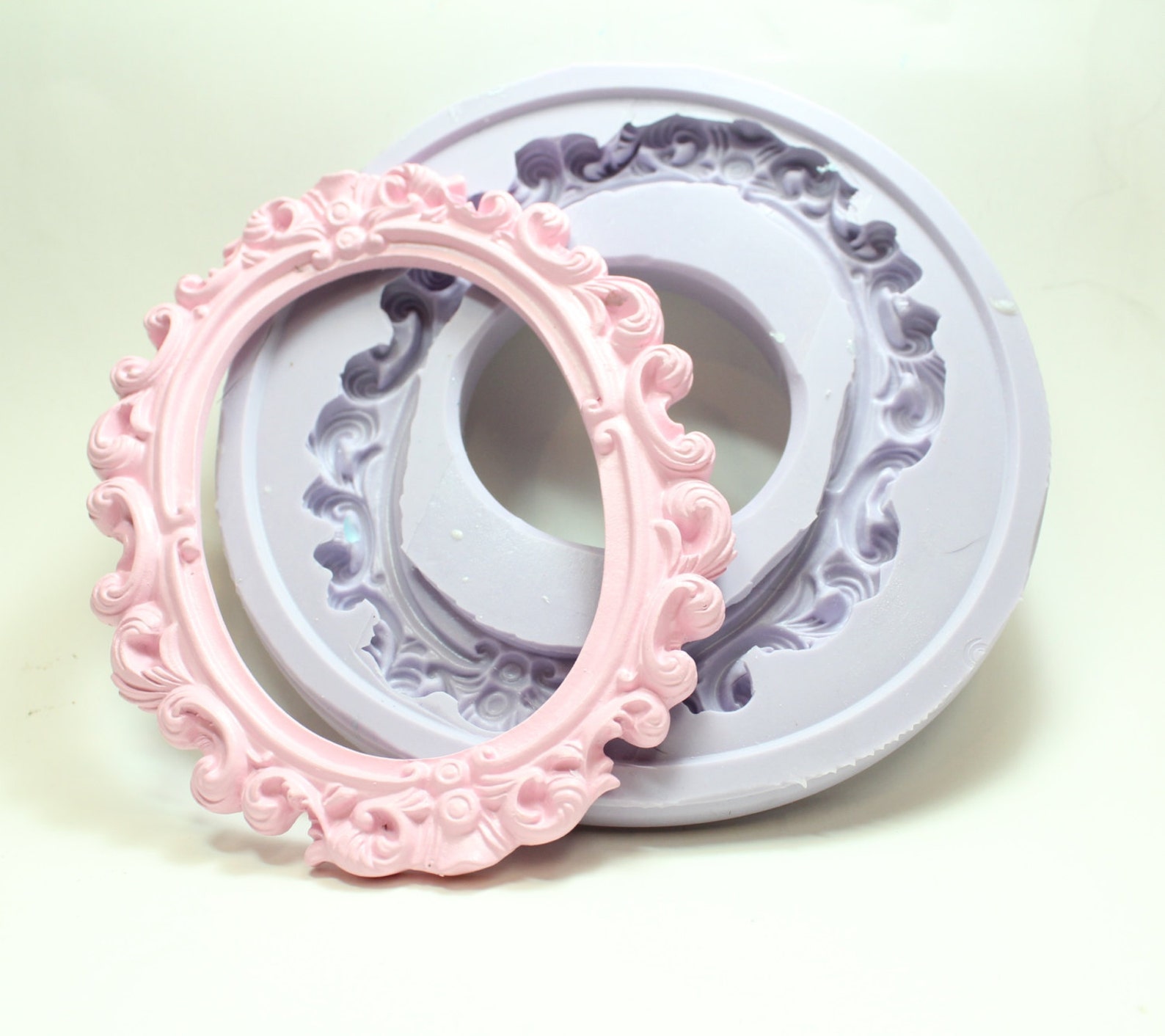 Frame Mold Oval Picture Frame Silicone Rubber - Etsy