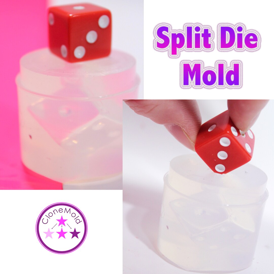 Dice Mold: Silicone Rubber Split Die for Resin Casting - Etsy