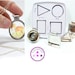 Bezel Mold Square, Circle, Rectangle, Triangle Pendantsilicone Rubber ...