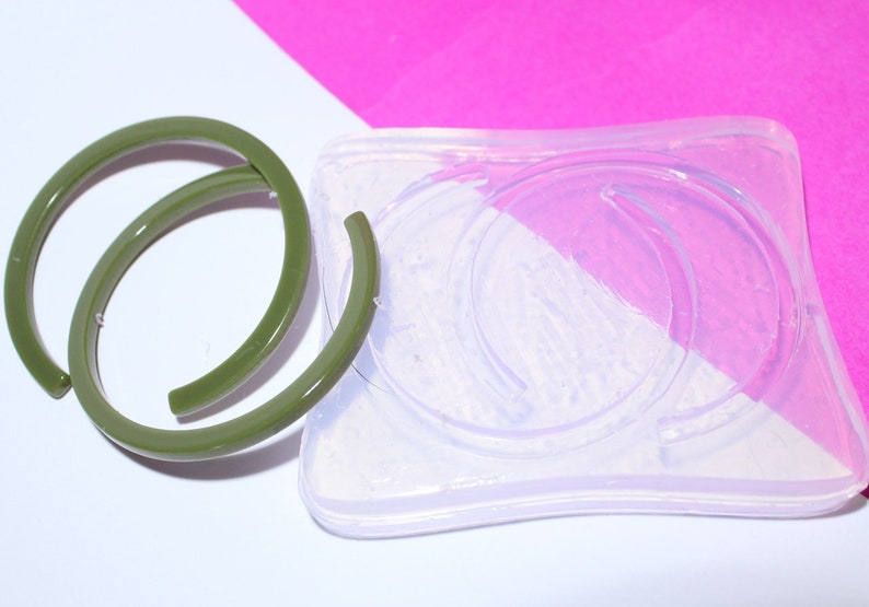 Thin Large Hoop Mold Earring Silicone Rubber Mold - Etsy